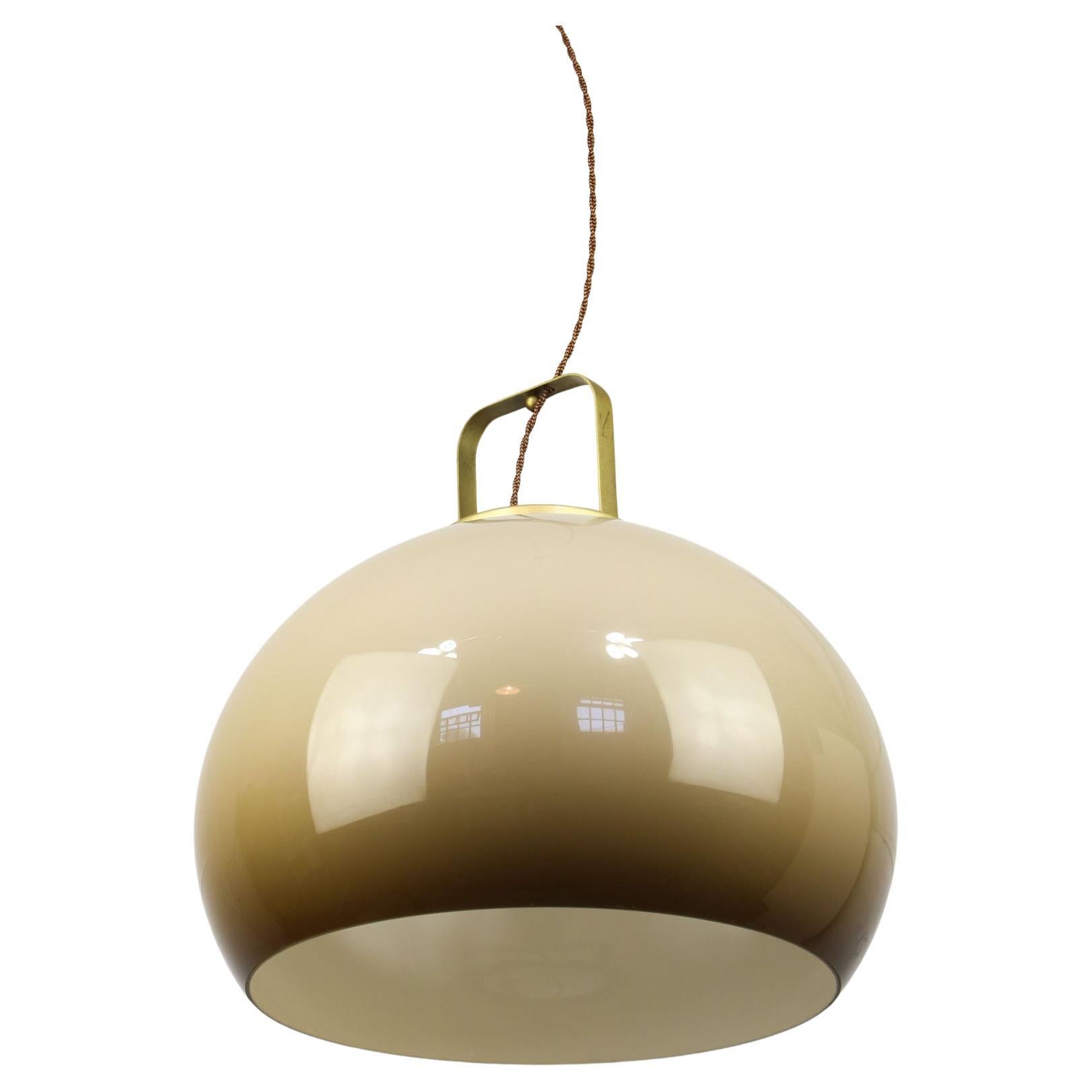 Rare Golden Zurigo Pendant by Luigi Massoni for Guzzini For Sale at 1stDibs