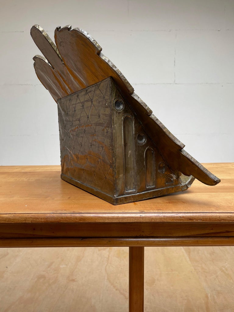 Rare Gothic Revival Embossed Brass Eagle Sculpture Church Altar Bible ...