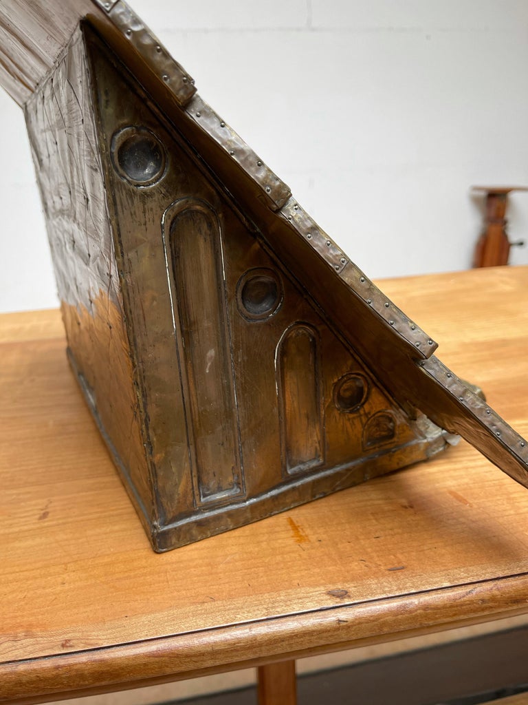 Rare Gothic Revival Embossed Brass Eagle Sculpture Church Altar Bible ...