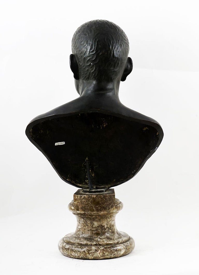 Rare Grand Tour Bronze Bust of Cicero After Massimiliano Soldani Benzi ...