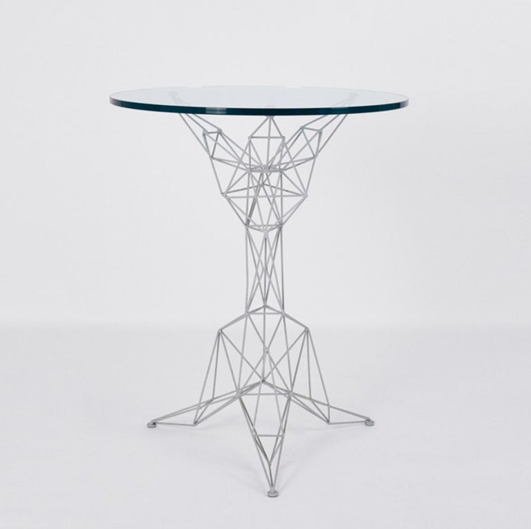 Rare Grey Pylon Table Designed in 1992 by Tom Dixon for Cappellini For Sale at 1stDibs