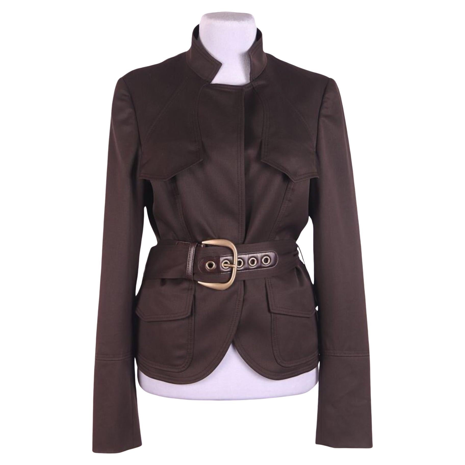 Versace 1990's Black Lizard Embossed Leather Jacket For Sale at 1stDibs ...