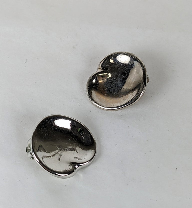 Rare Halston Heart Earrings For Sale at 1stDibs