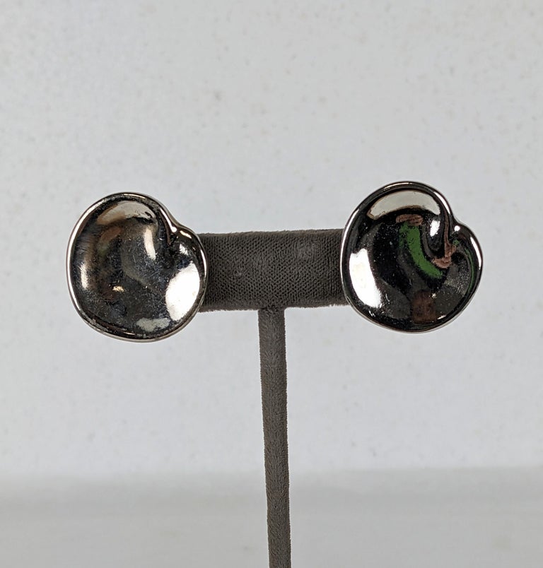 Rare Halston Heart Earrings For Sale at 1stDibs