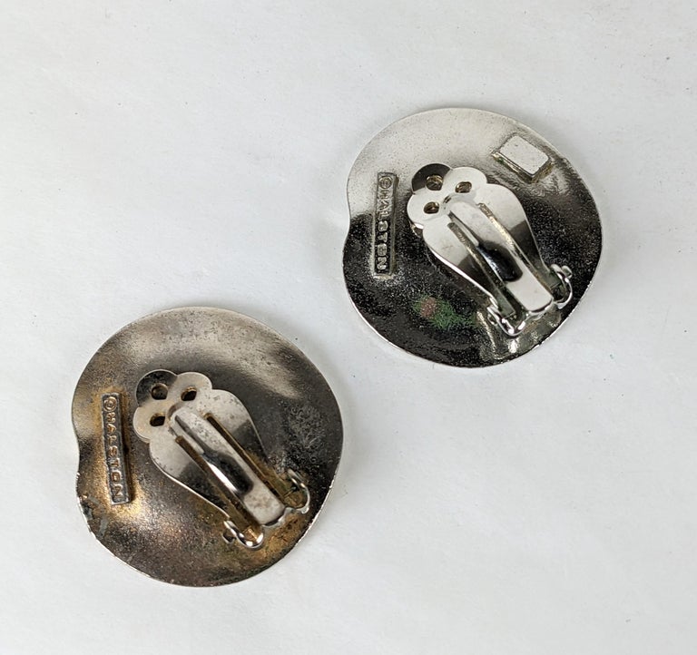 Rare Halston Heart Earrings For Sale at 1stDibs