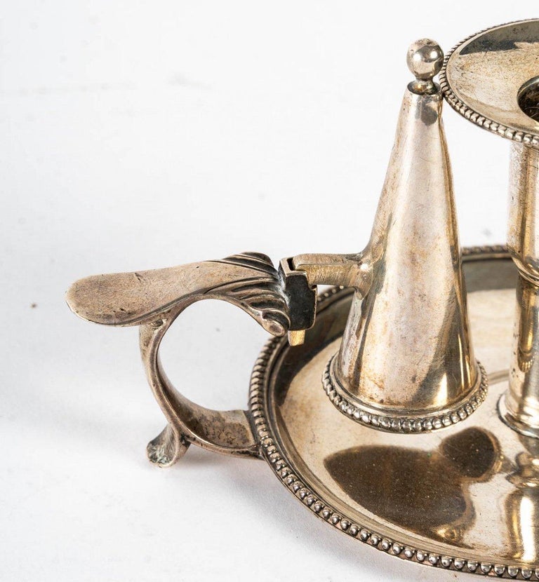 Rare Hand Candle Holder with Snuffer-Sterling Silver-John Crouch and ...