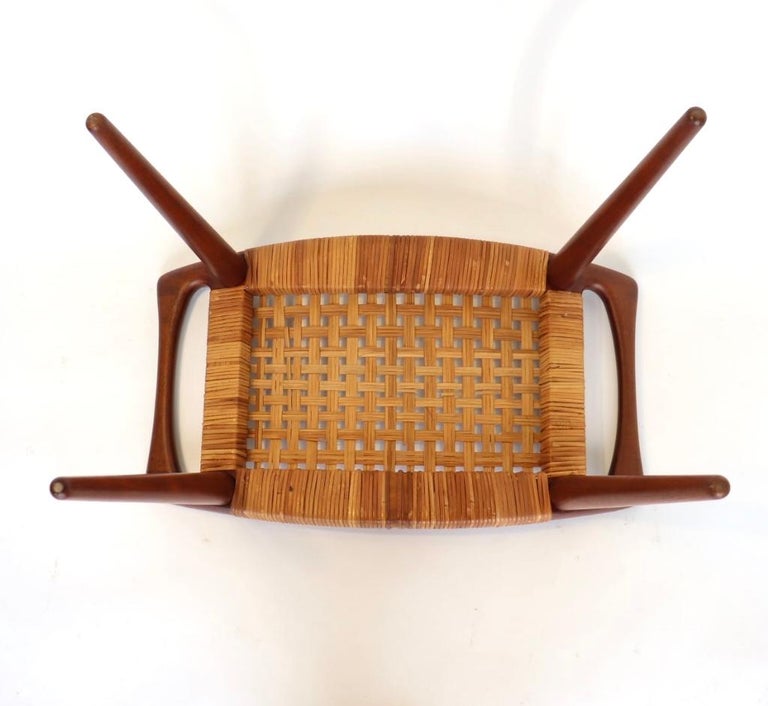 Rare Hans J. Wegner Stool, Model JH 539 For Sale at 1stDibs