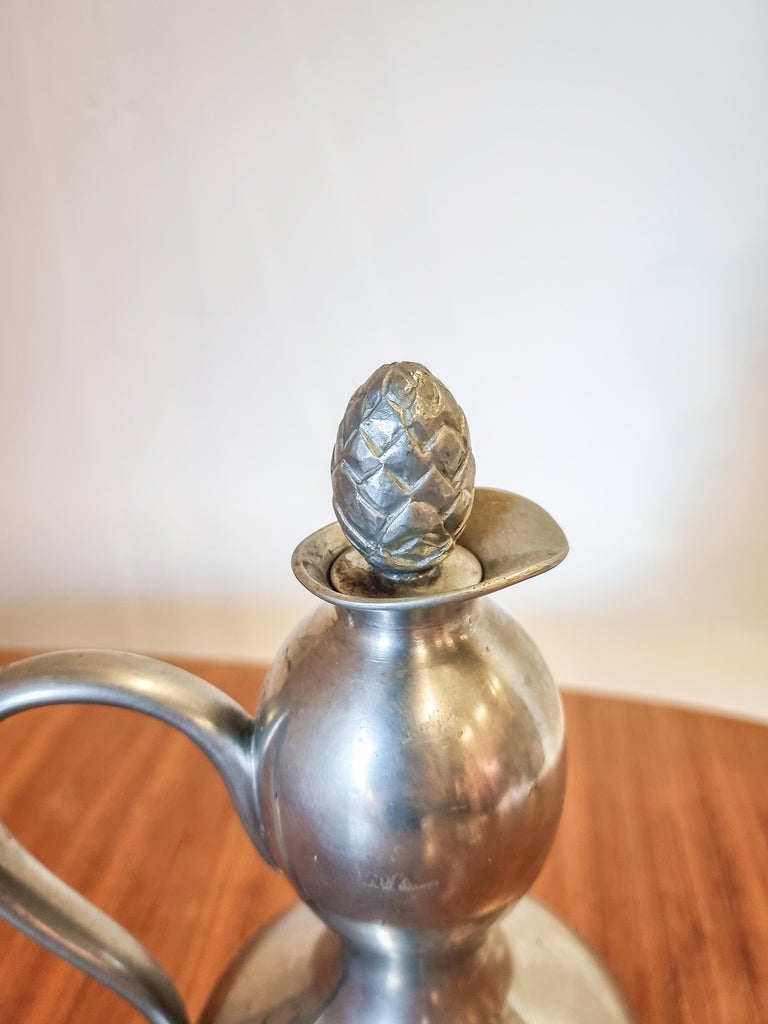 Rare Herman Bergman, Wine Pitcher, Pewter, Swedish Grace, 1931 For Sale ...