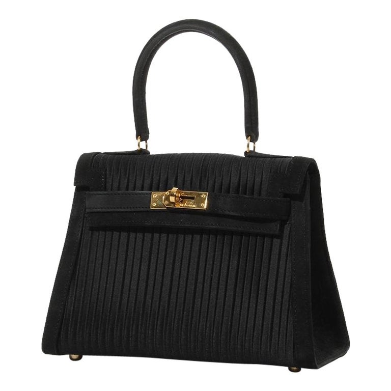 Rare Hermes Silk Kelly 20 Handbag at 1stDibs