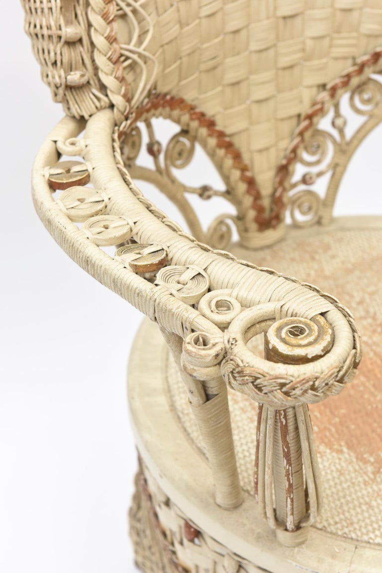 Rare Heywood Brothers and Wakefield Victorian Wicker Conversation ...