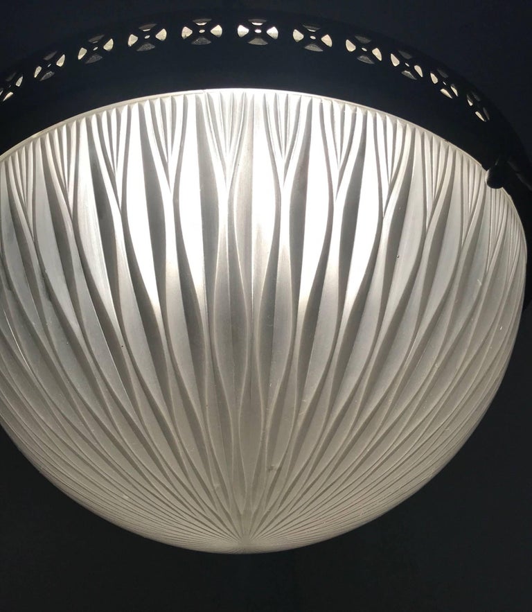 Rare Holophane Style German Arts and Crafts World War Pendant ...