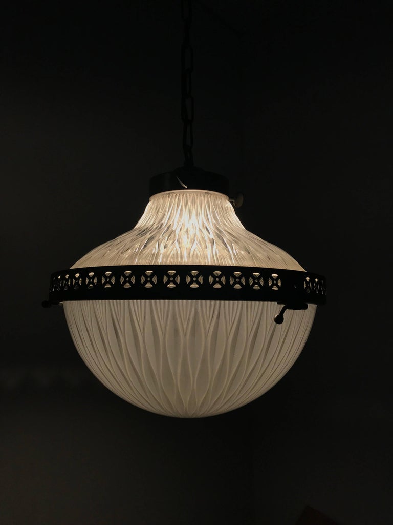 Rare Holophane Style German Arts and Crafts World War Pendant ...