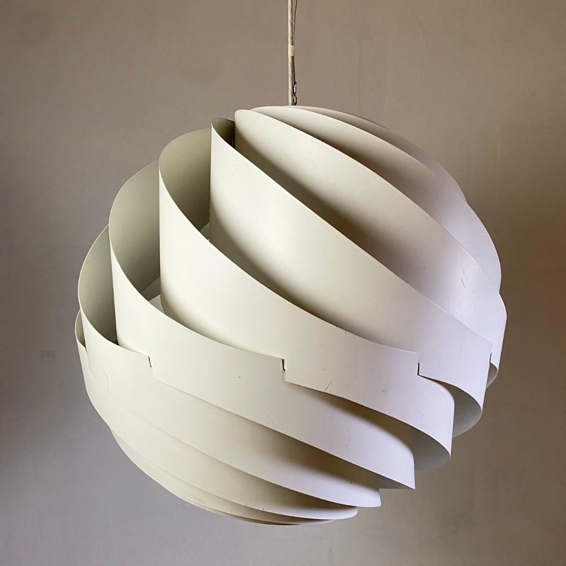 Rare Huge Turbo Ceiling Light by Louis Weisdorf for Lyfa, Denmark 1970s ...