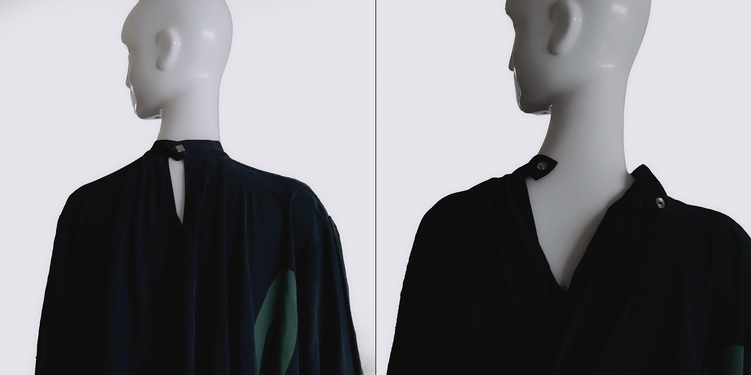 Rare Iconic Thierry Mugler Silk Signature Cape Dress FW 1981 Collection ...