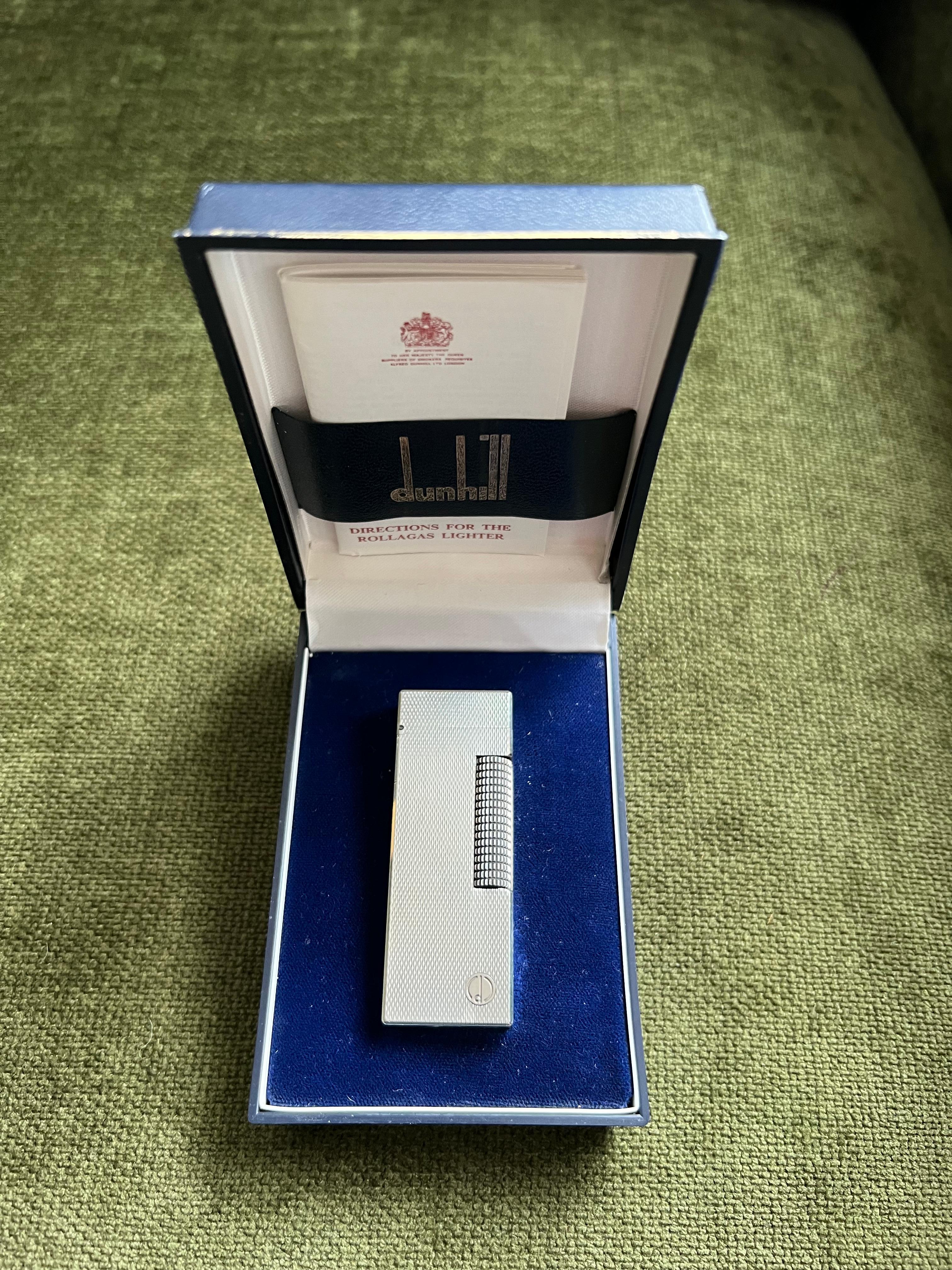 Rare Iconic Vintage and Elegant Dunhill Silver Plated Lighter, circa ...