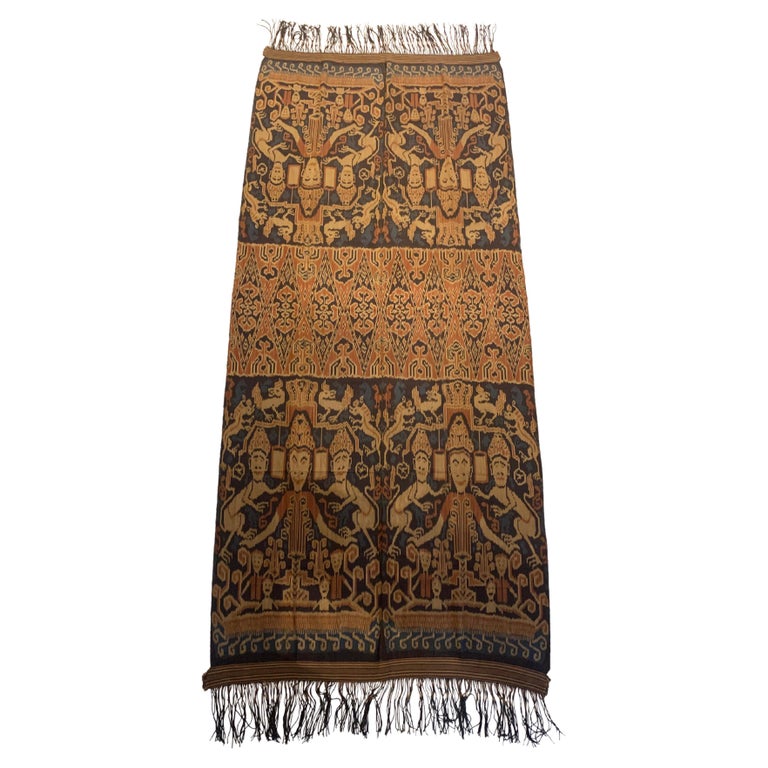 Rare Ikat Textile from Sumba Island Stunning Tribal Motifs, Indonesia ...