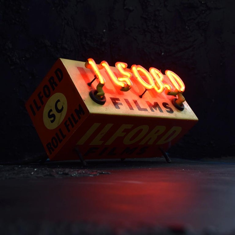 Rare Ilford Film Advertising Neon at 1stDibs