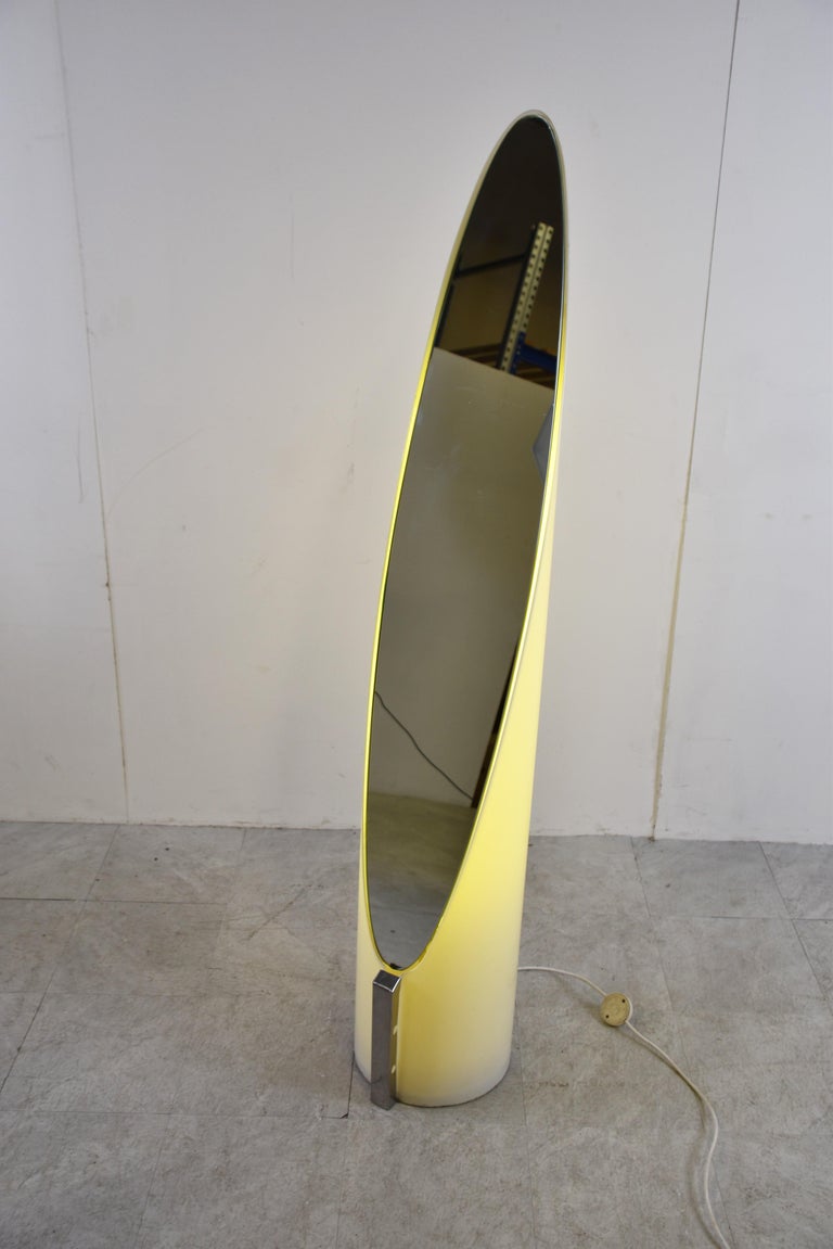 Rare Illumminated Unghia Mirror by Rodolfo Bonetto, Italy, 1970s For ...