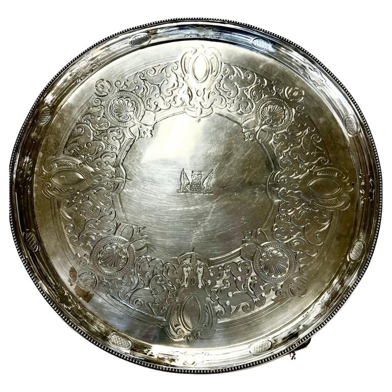 Rare and Important Antique English Hester Bateman Sterling Silver Large ...