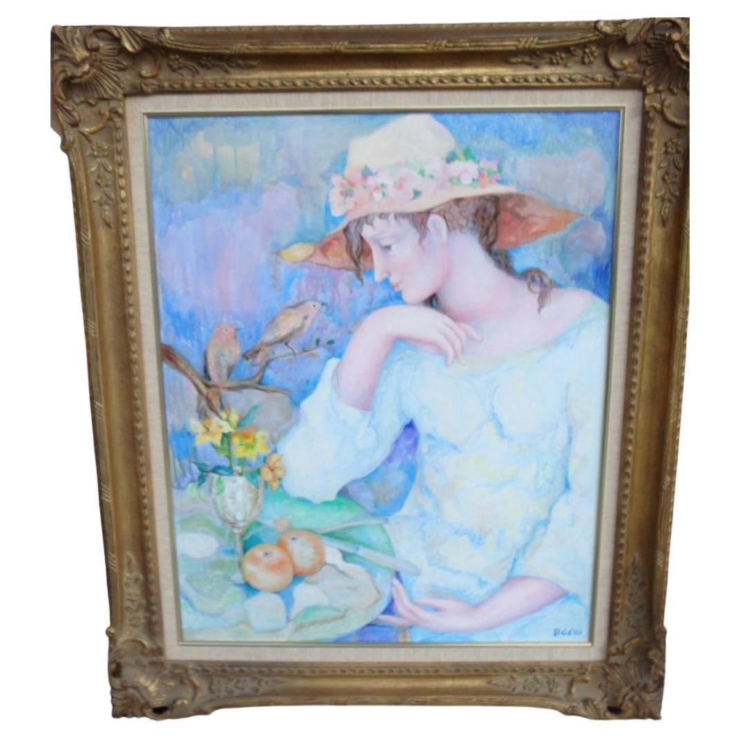 Rare Important Large Deluxe Original Painting Jean Marie Gallery ...