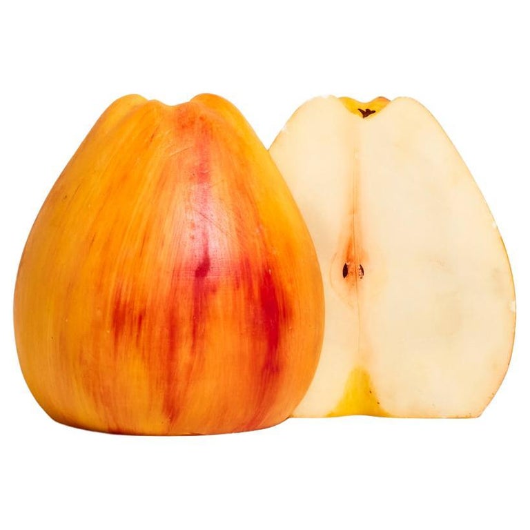 Rare Italian Alabaster Apple Bookends at 1stDibs