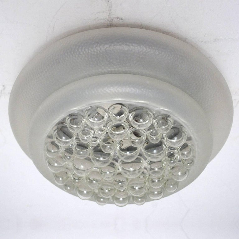 Rare Italian Bubble Glass Ceiling or Wall Flush Mount, 1960s For Sale ...