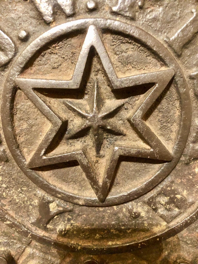 Rare J. W. Fiske Cast Iron 19th Century NYC Coal Chute Manhole at 1stDibs