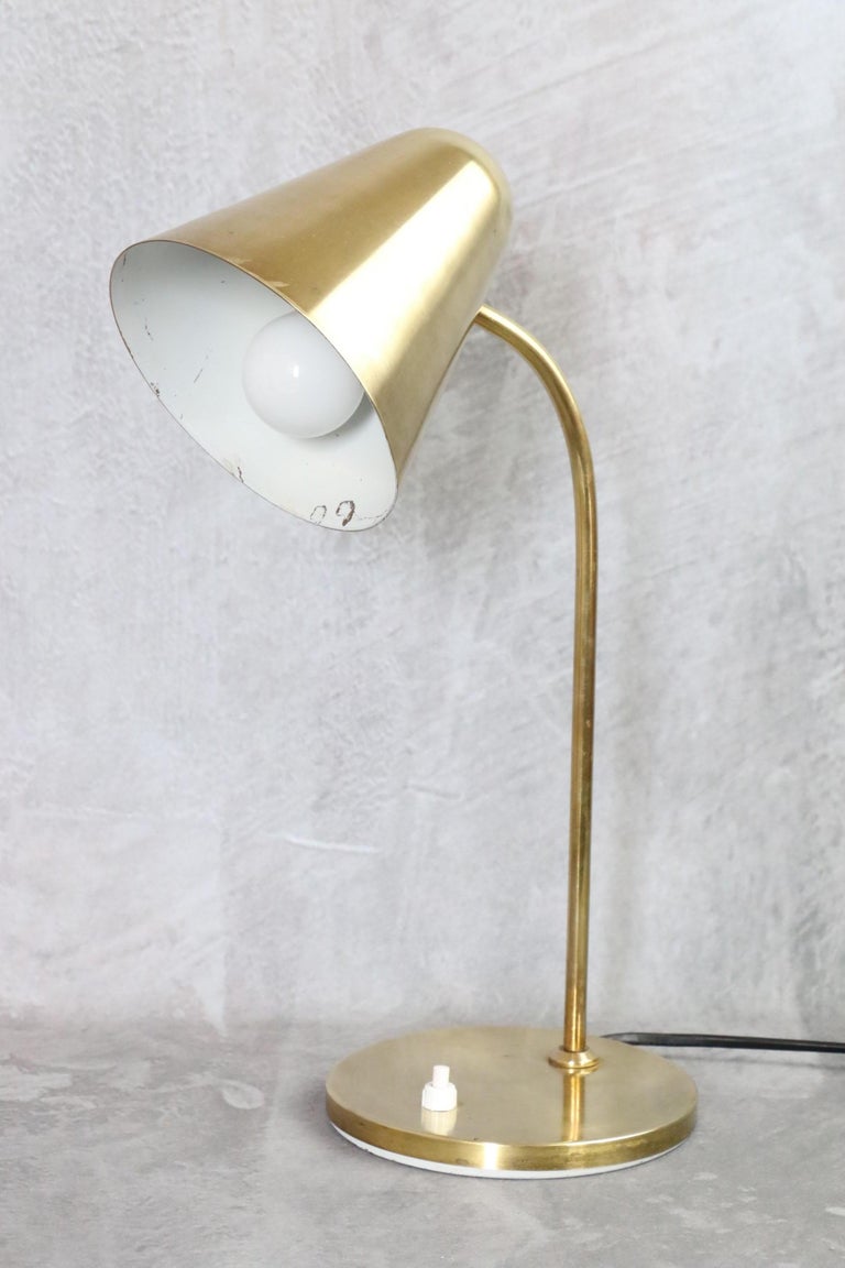 Rare Jacques Biny Midcentury Table Lamp circa 1950 Era Perriand ...