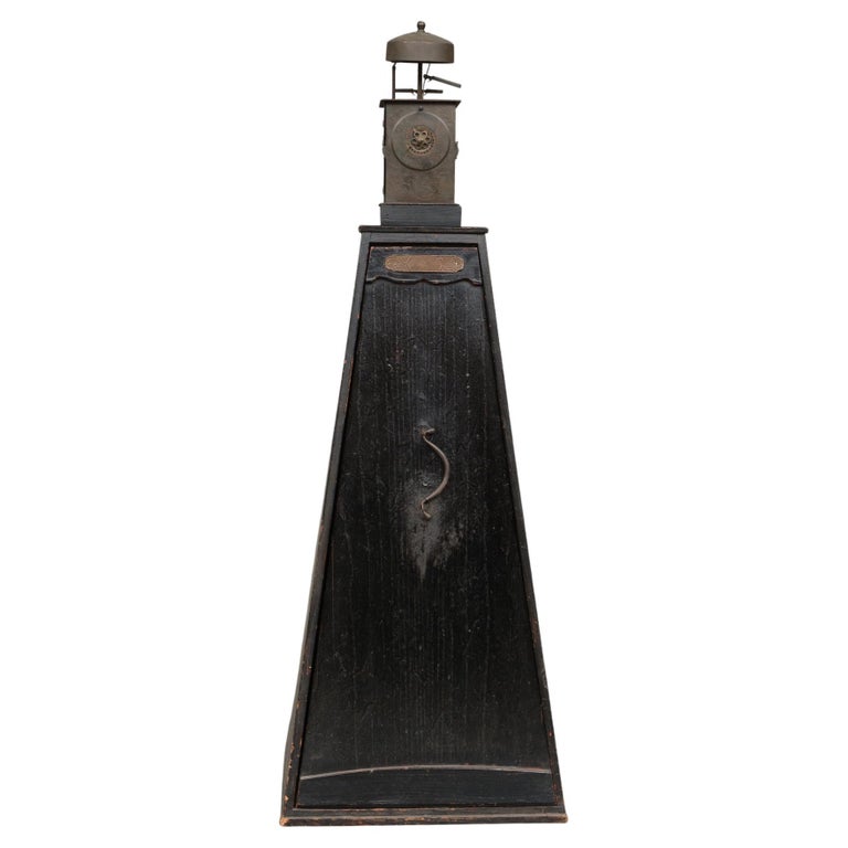 Rare Japanese Mechanical Lantern Clock 和時計 'Wadokei' with Double Foliot ...