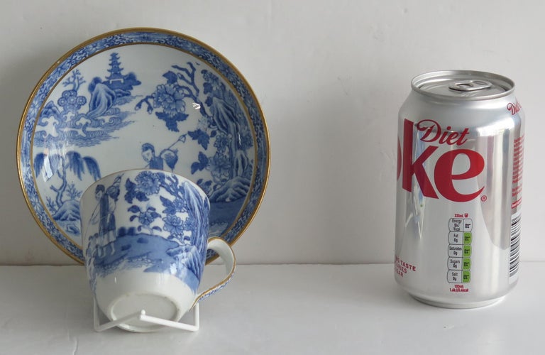 Rare John Turner Porcelain Cup and Saucer in Traveller Pattern, circa ...