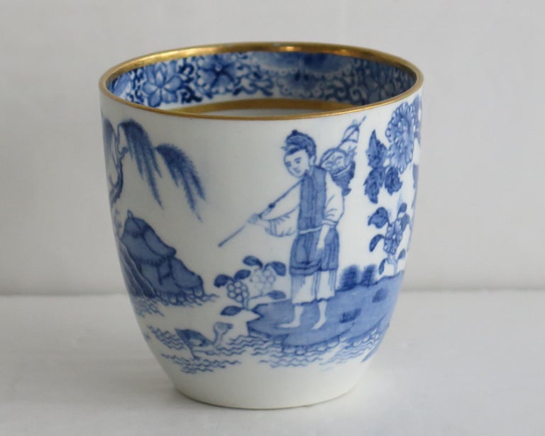 Rare John Turner Porcelain Cup and Saucer in Traveller Pattern, circa ...
