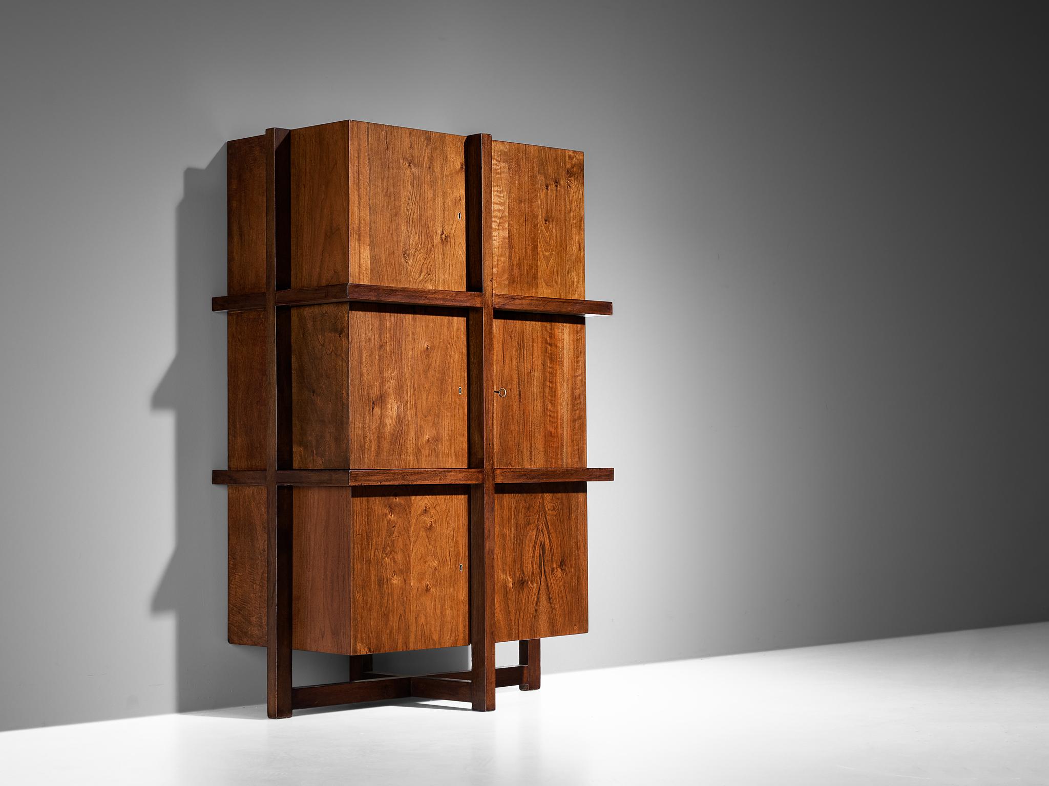 Rare Jordi Vilanova i Bosch Cabinet in Walnut and Birch For Sale at 1stDibs