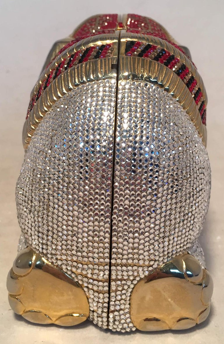 RARE Judith Leiber Swarovski Crystal Elephant Minaudiere Evening Bag ...