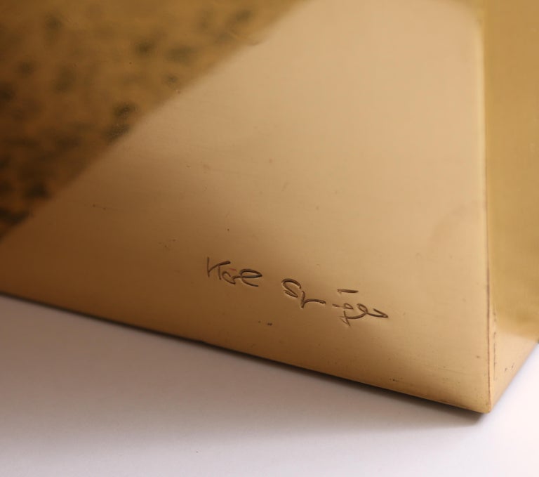 Rare Karl Springer "Sculpture" Bench in Brass at 1stDibs | karl ...