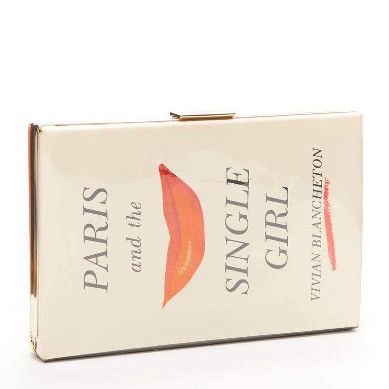 rare KATE SPADE Paris And The Single Girl Vivian Blancheton book clutch ...