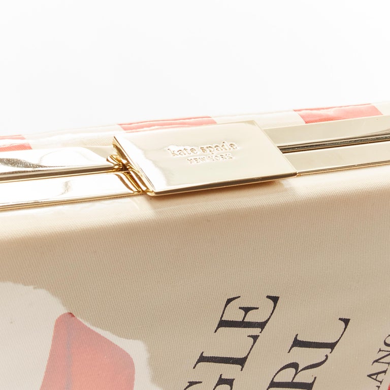 rare KATE SPADE Paris And The Single Girl Vivian Blancheton book clutch ...