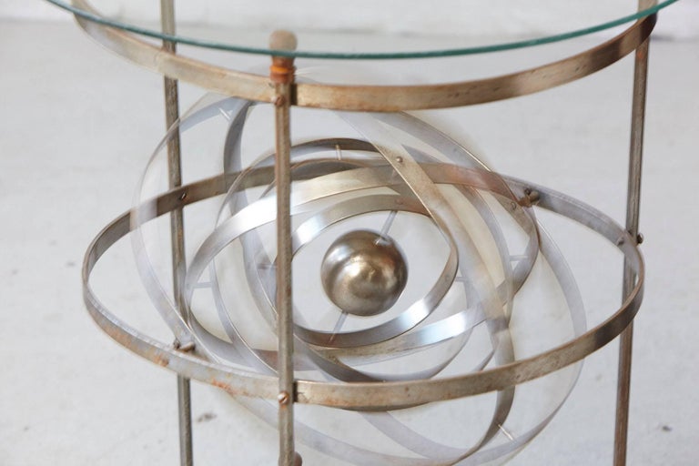 Rare Kinetic Side Table with Revolving Orbital Motion, England, 1930s ...