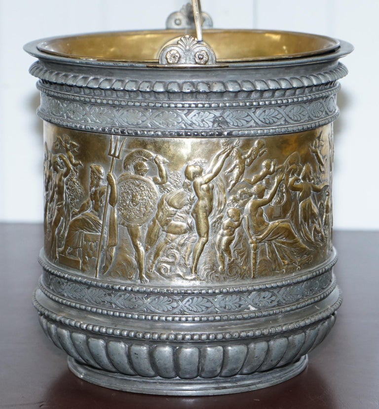 Rare Large 19th Century Renaissance Rival Champagne Bucket Roman Gods ...