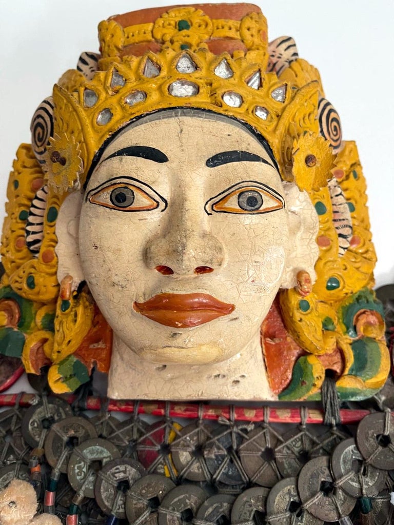 Rare Large Antique Balinese Temple Hanging Lamak, Indonesia For Sale at ...