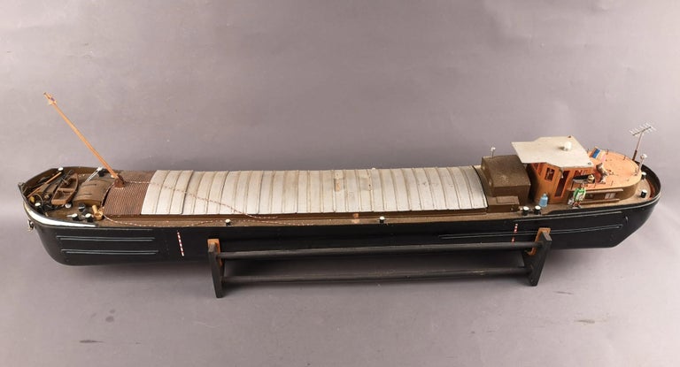 Rare Large Barge Model, in Wood and Composite Material circa 1960 For ...