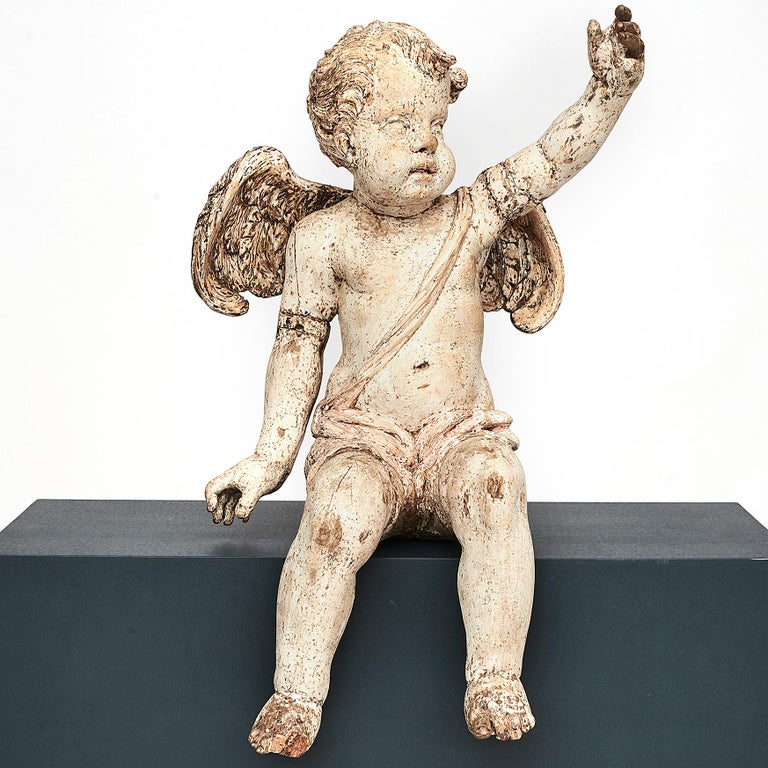 Rare Large Baroque Putti, Sweden, 1680-1720 For Sale at 1stDibs
