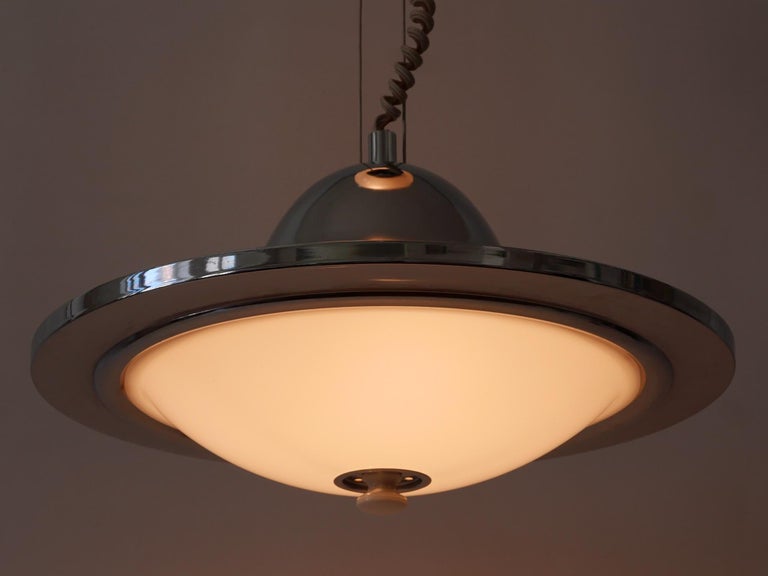 Rare and Large Mid-Century Modern Counterweight Pendant Lamp 'UFO ...