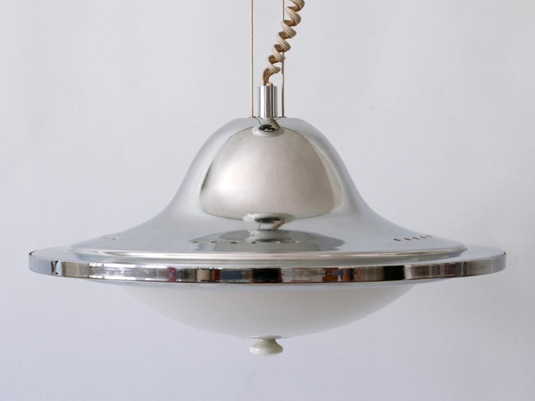 Rare and Large Mid-Century Modern Counterweight Pendant Lamp 'UFO ...