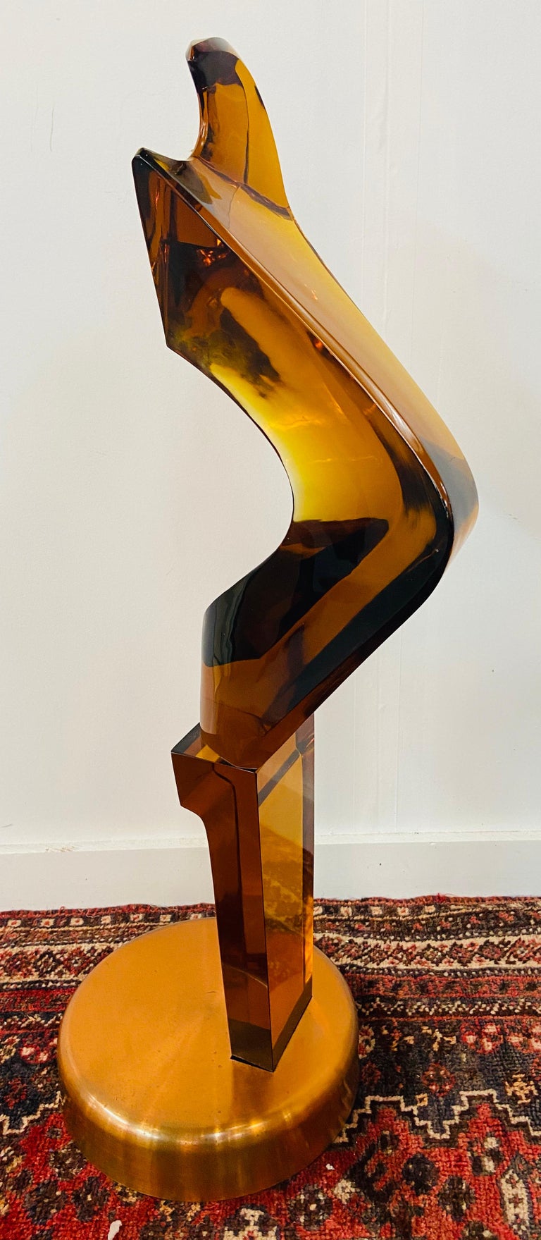 Rare Large Murano Art Glass Sculpture By Maestro Loredano Rosin Signed