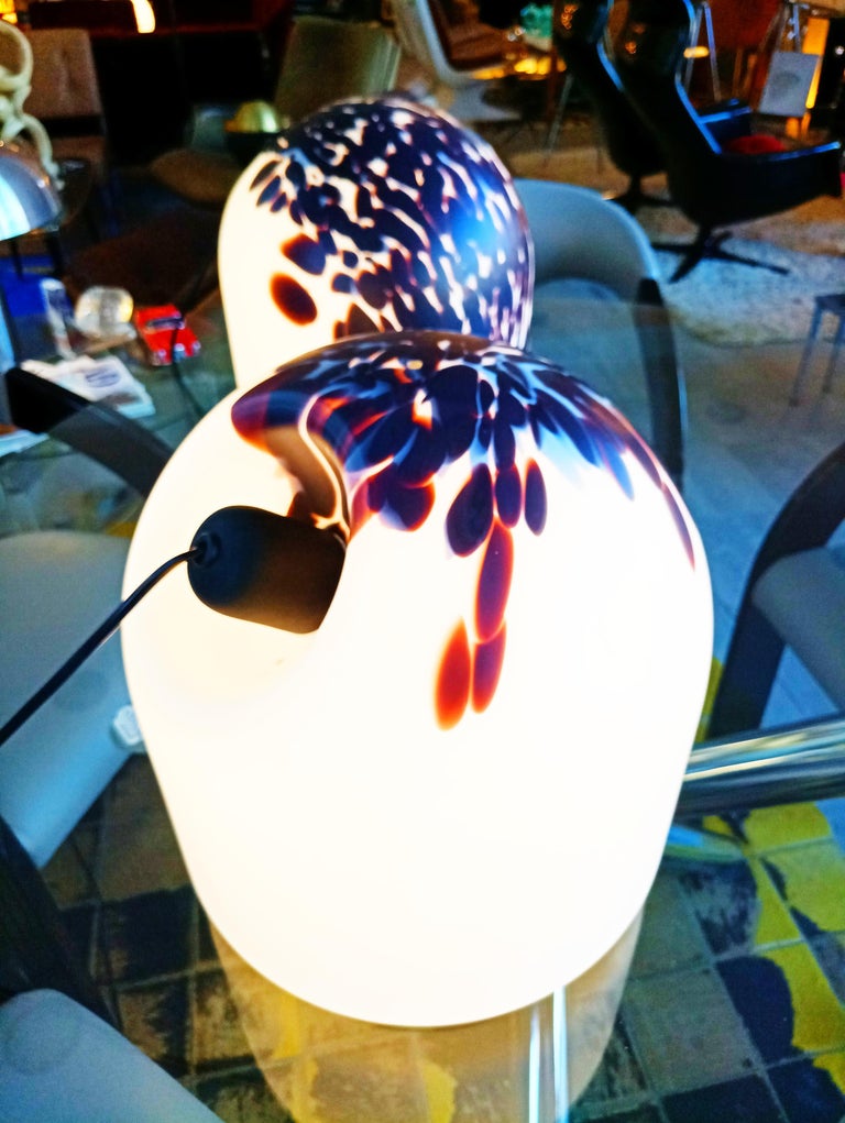 Rare Large Pair of Veart Murano Table Lamps by Giorgio De Ferrari ...