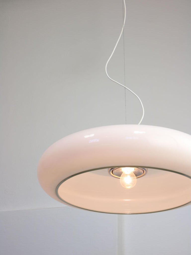 Rare Large Pendant Space-Age Guzzini Lamp, 70s For Sale at 1stDibs