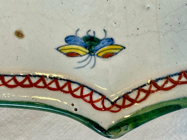 Rare Large Rouen Faïence Serving Platter For Sale at 1stDibs