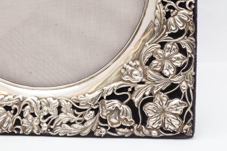 Rare Large Square Sterling Silver, Art Nouveau Picture Frame at 1stDibs ...
