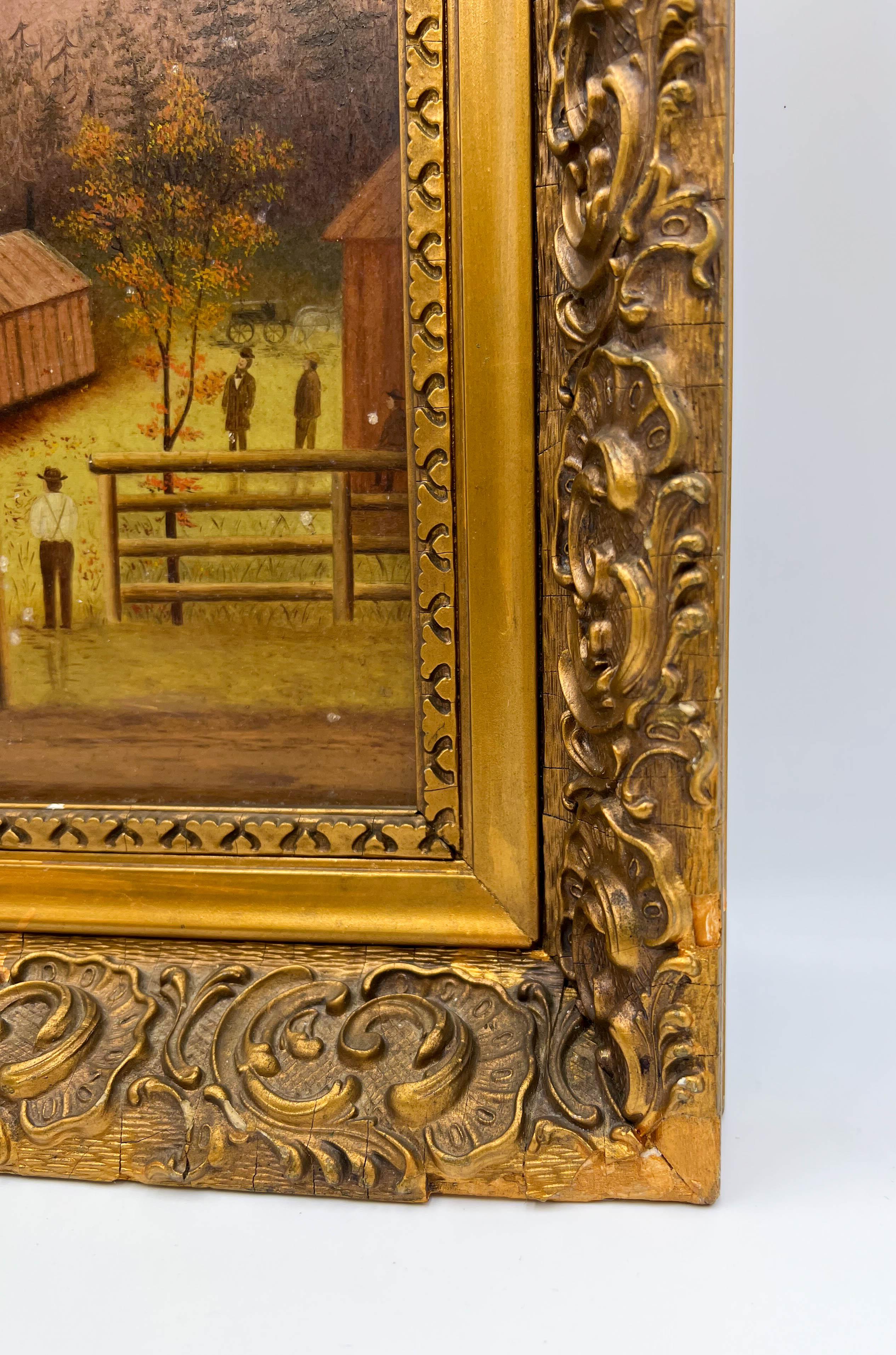 Rare Late 19th Century Oil Well Derrick Painting For Sale at 1stDibs ...