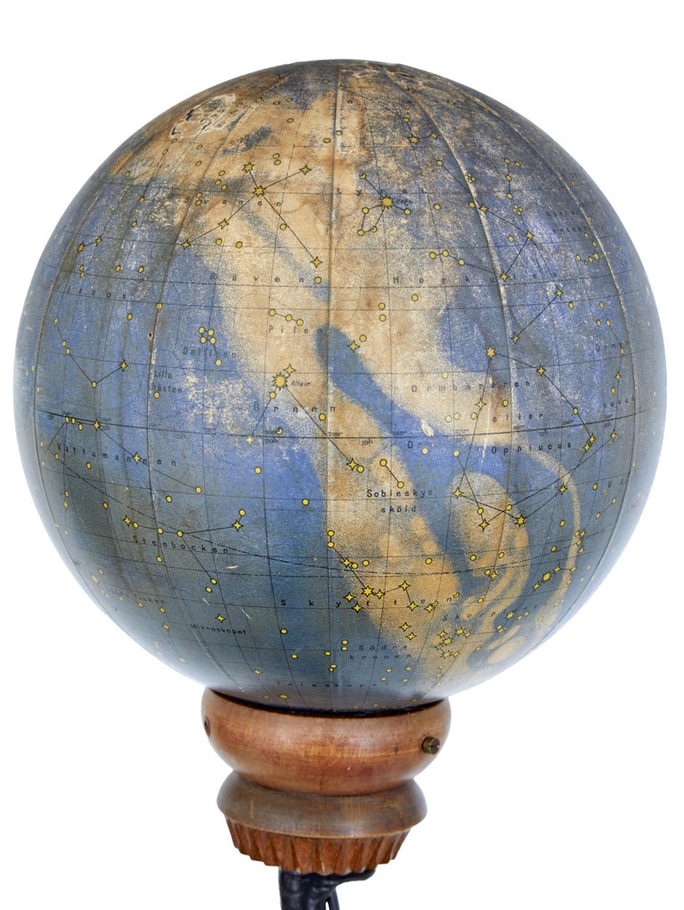 Rare Late Art Deco Celestial Globe Light by Edwin Hammar at 1stDibs ...